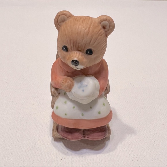 Homco | Accents | Homco 47 Embroidering Bear In Rocking Chair Figurine ...